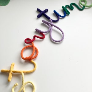 Curved Multicoloured Rainbow Storytime Wall Sign for Nursery , Kids ...
