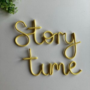 Story Time Wall Rope Wire Words for Nursery , Kids Room , Reading ...