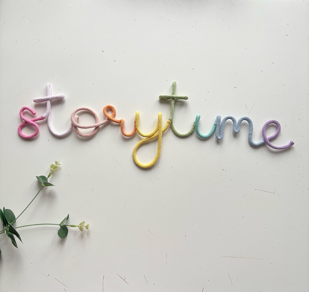 Custom Pastel Colors Storytime Sign - Kids Room Wall Decor - Etsy