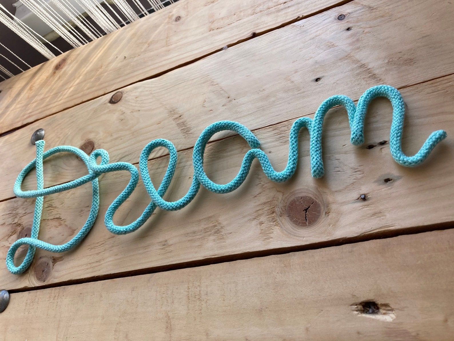 Knitted Wire Words / Names / Quotes Knitted Name Sign Knitted - Etsy UK