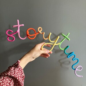 Bright Storytime Wall Art - Colorful Reading Nook Decor - Etsy