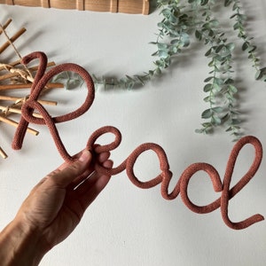 Read Rope Wire Sign, Reading Corner Sign , Story Time Bookshelf Signage ...