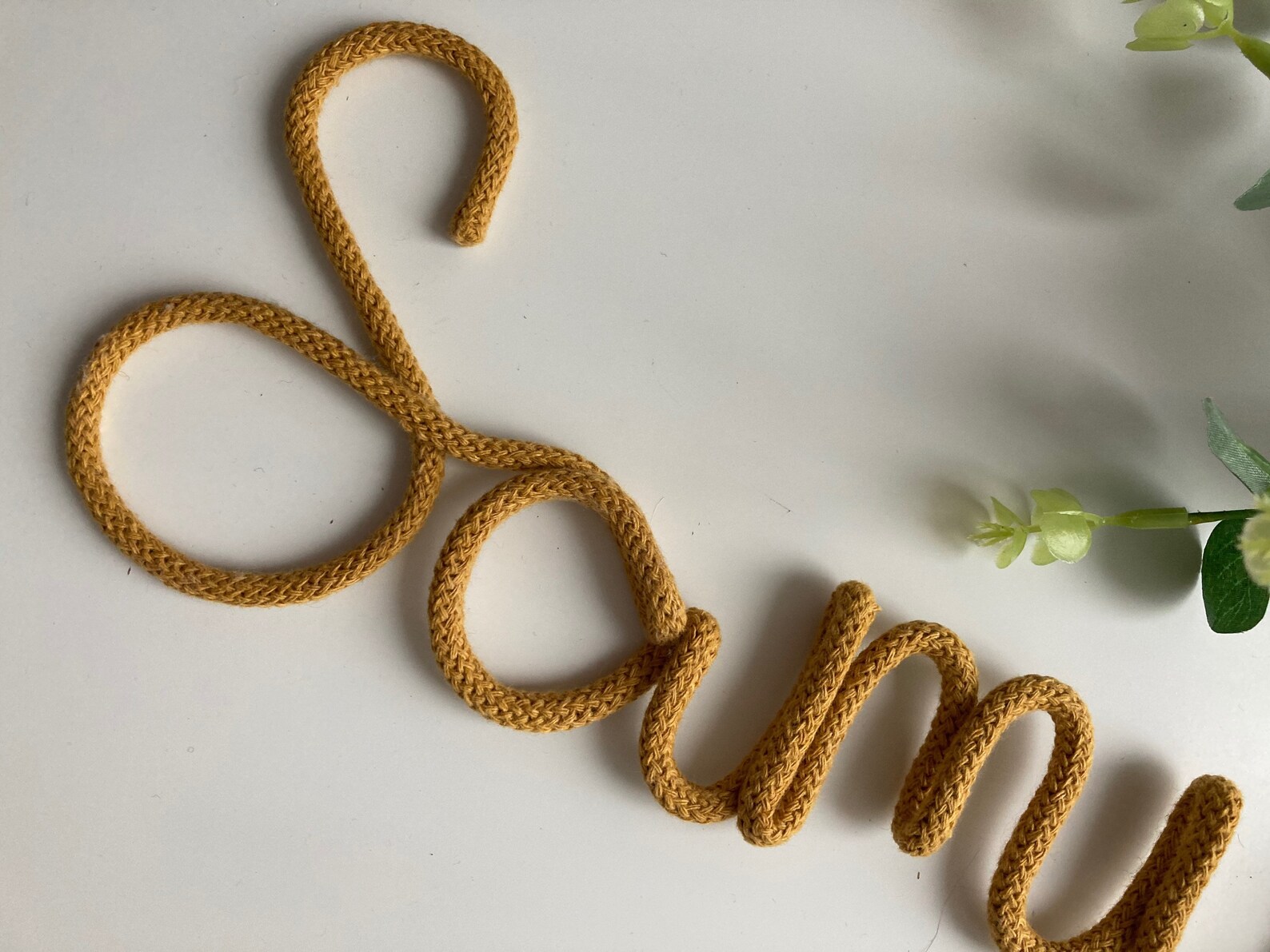 Knitted Rope Wire Words Names Name Signs Nursery Decor Baby | Etsy