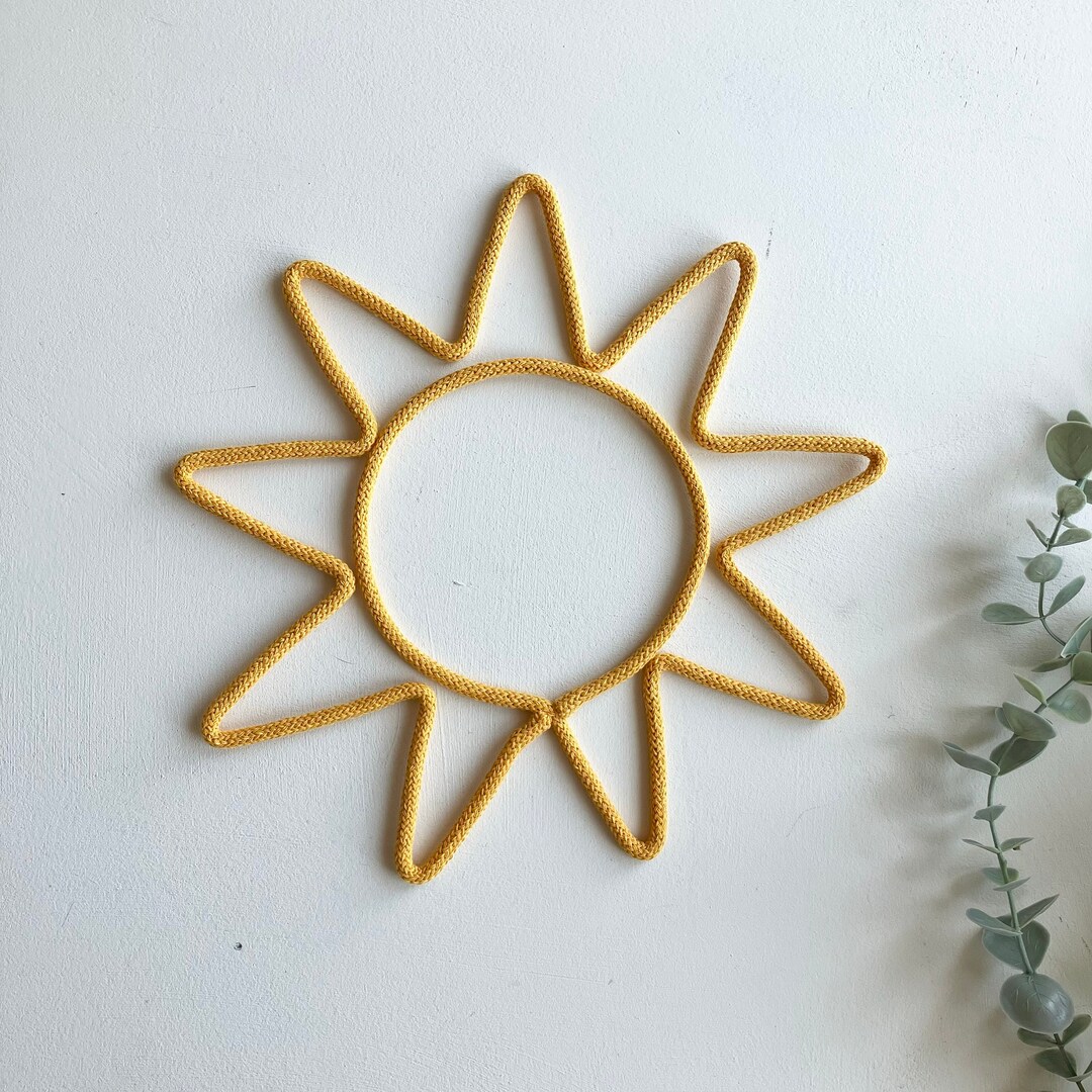Rope Wire Sun , Great Wall Decor for Kids and Babies Nursery - Etsy