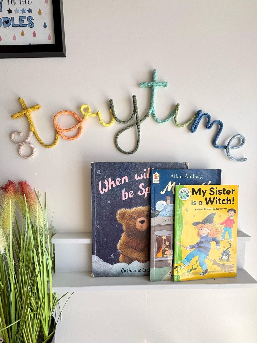 Multicoloured Storytime Wall Sign for Nursery Decor Book Corner Sign - Etsy