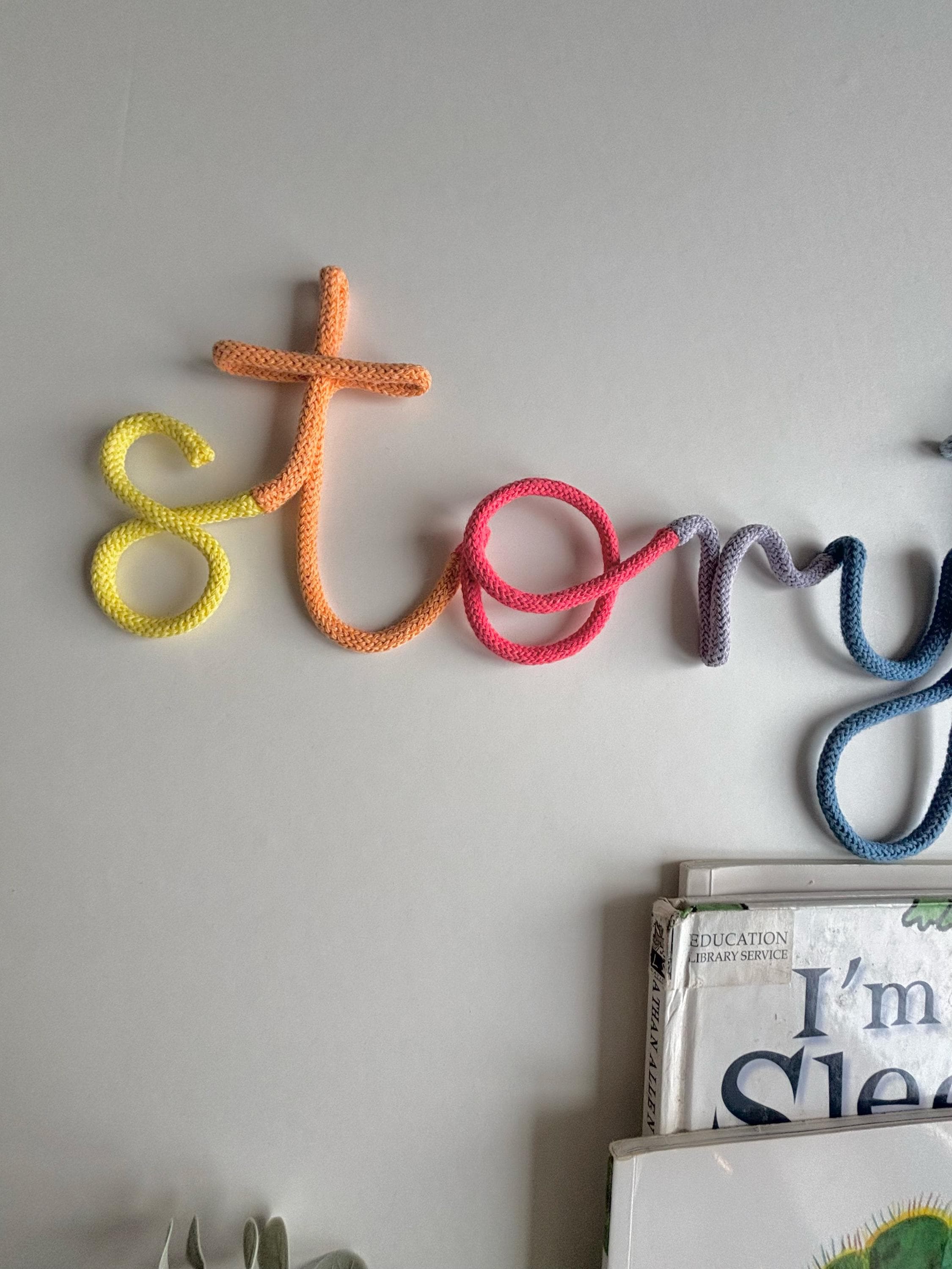 Pastel Rainbow Storytime Sign for Kids Reading Corner Decor and Baby ...