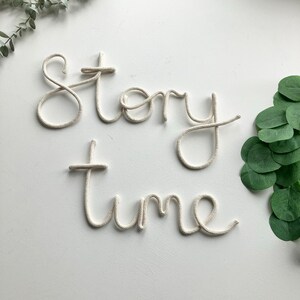 Neutral Story Time Wall Sign for Nursery , Kids Room , Reading Corner ...