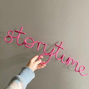 Storytime Wall Rope Wire Phrase for Nursery , Kids Room , Reading ...