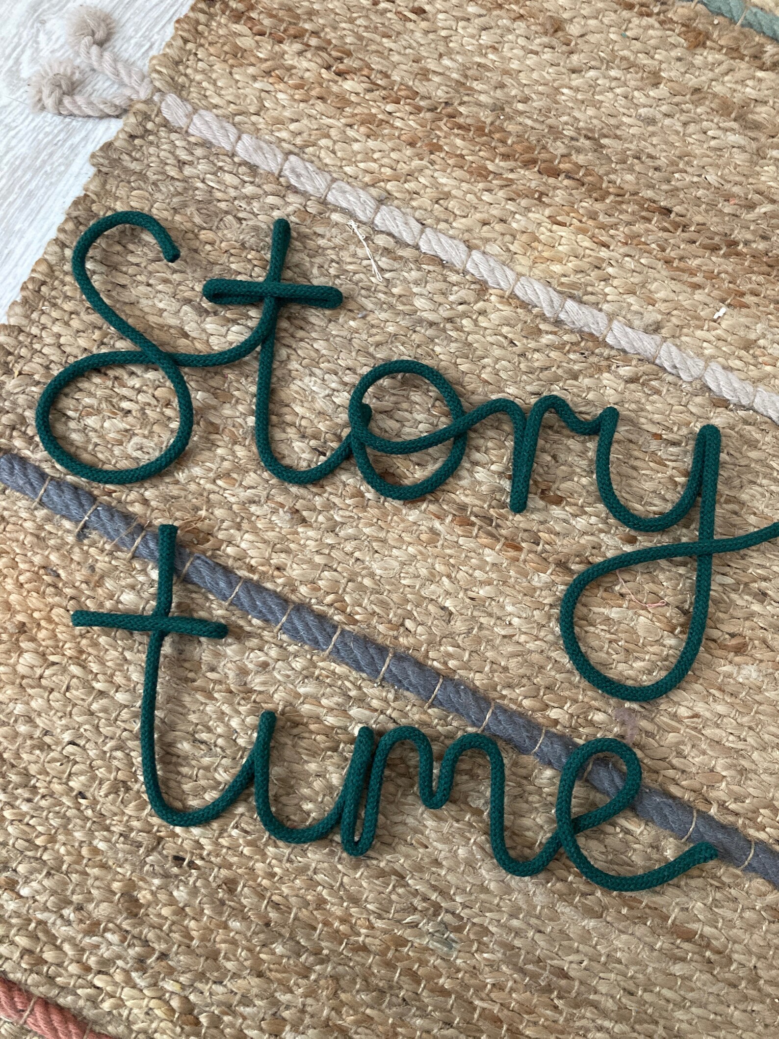 Story Time Wall Rope Wire Words for Nursery , Kids Room , Reading ...