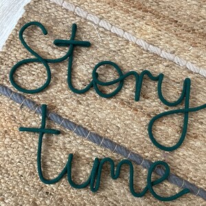 Story Time Wall Rope Wire Words for Nursery , Kids Room , Reading ...