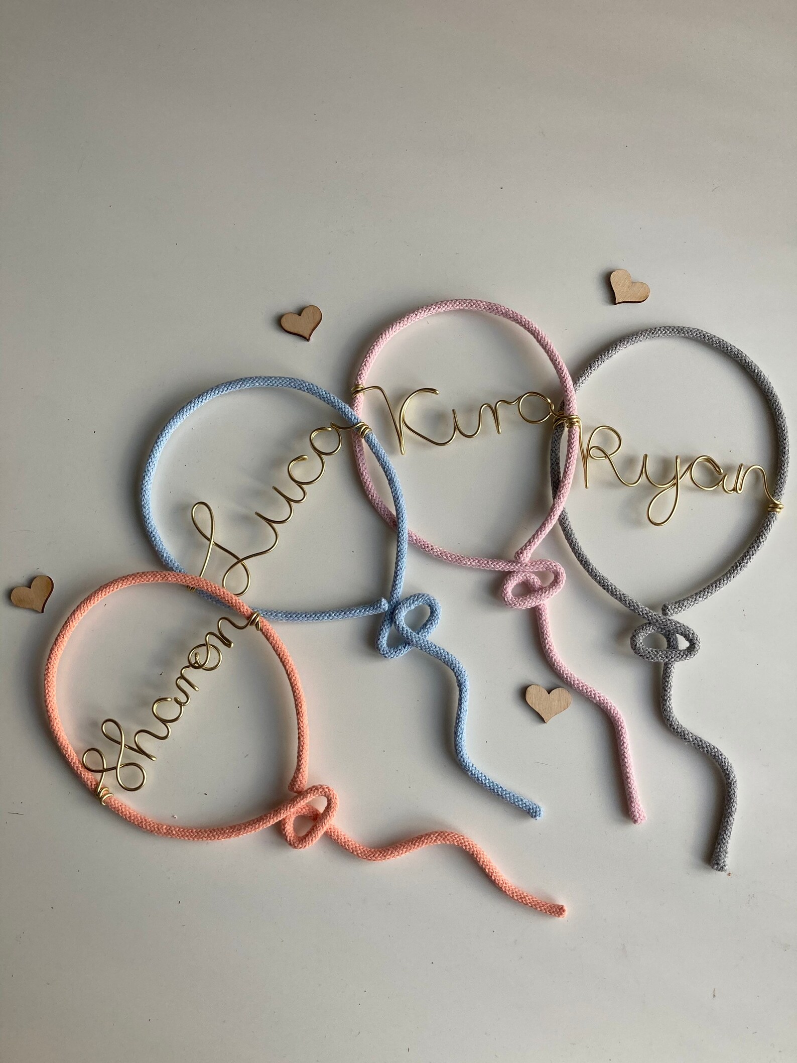Personalised Knitted Rope Wire Balloons 12 X 5 - Etsy UK