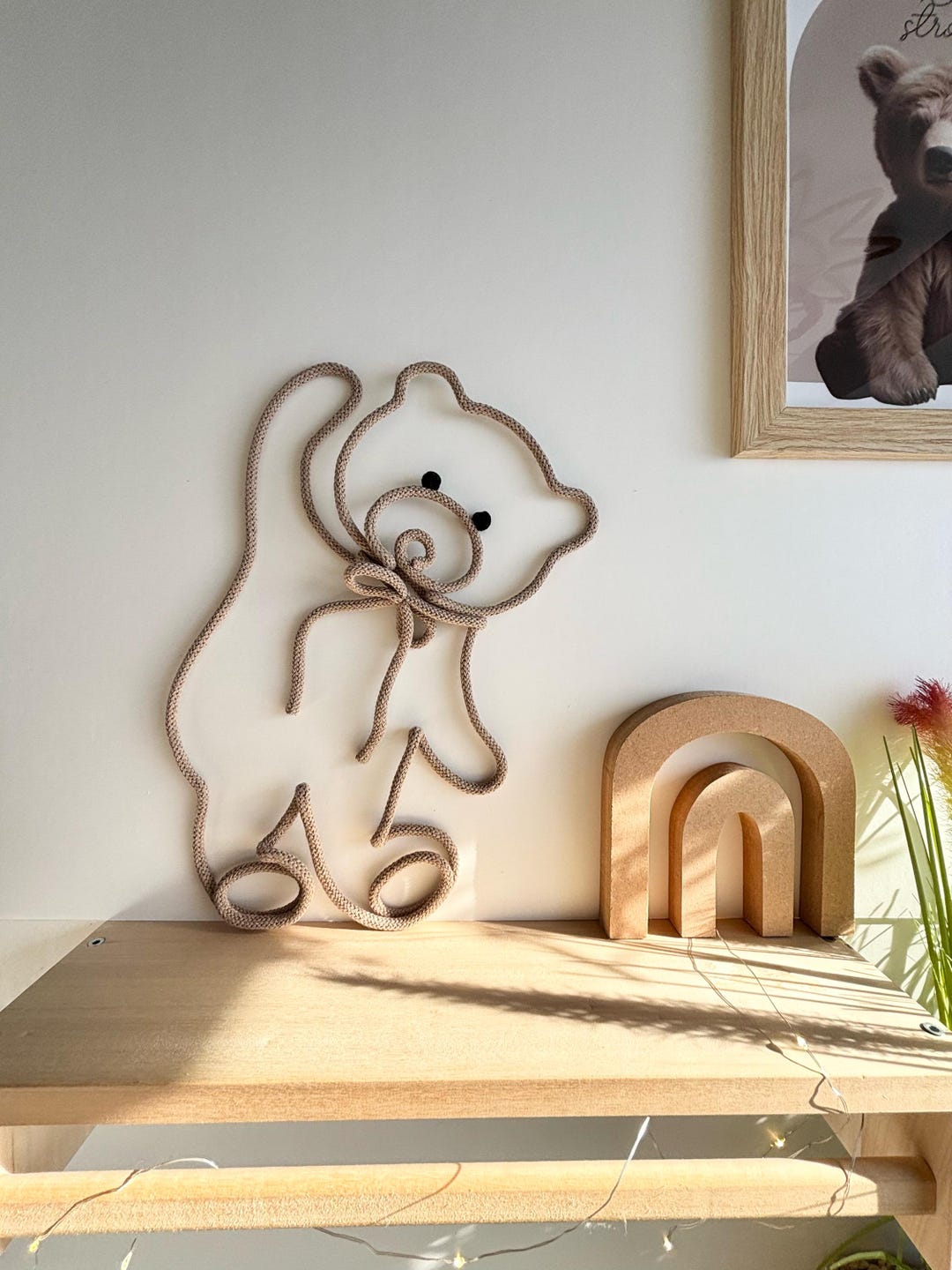 Teddy Bear Nursery Wall Decor, , Kids Room Wall Hanging, Baby Gift ...