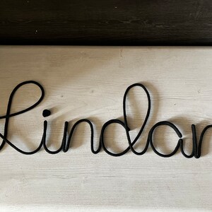 Large Rope Wire Name Sign, Knitted Wire Words, Names, Quotes for Kids ...