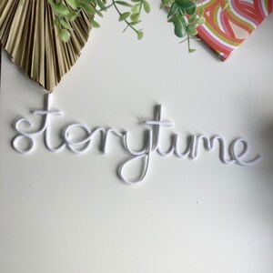 Storytime Wall Rope Wire Phrase for Nursery , Kids Room , Reading ...