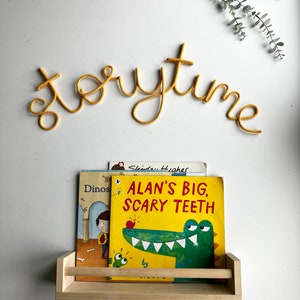 Large Curved Storytime Wall Sign for Book Nook , Reading Corner or ...