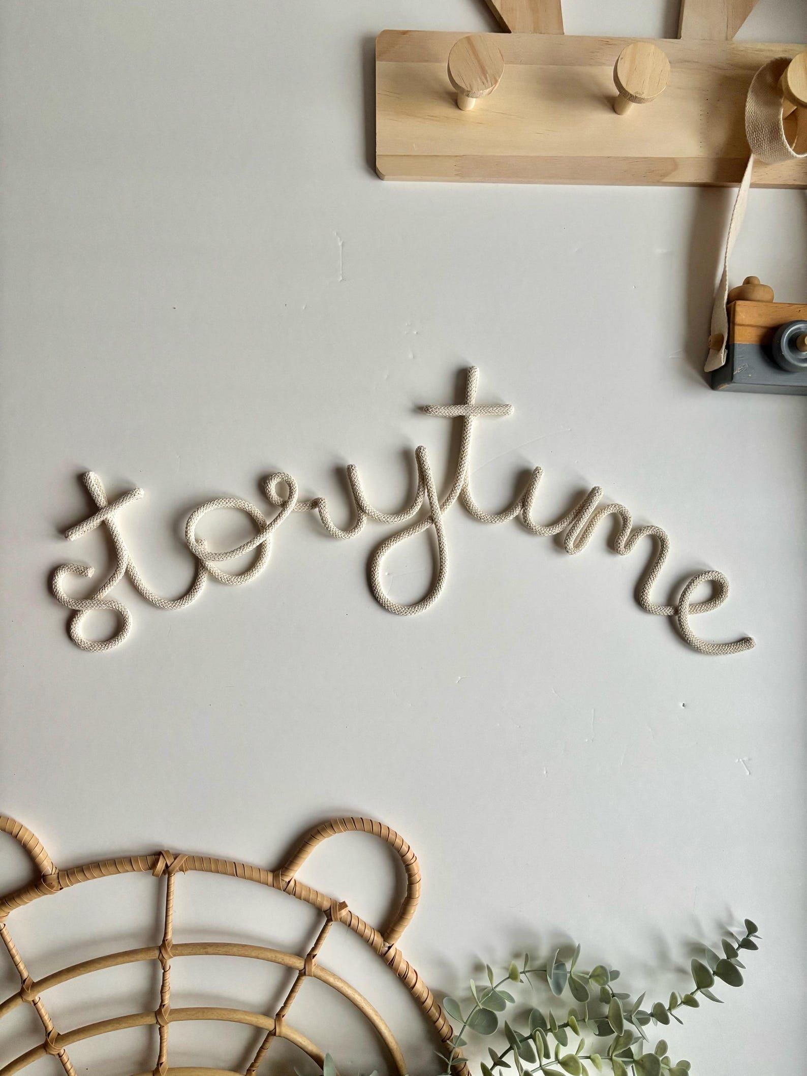 Storytime Rope Wire Wall Sign for Neutral Nursery Decor - Etsy