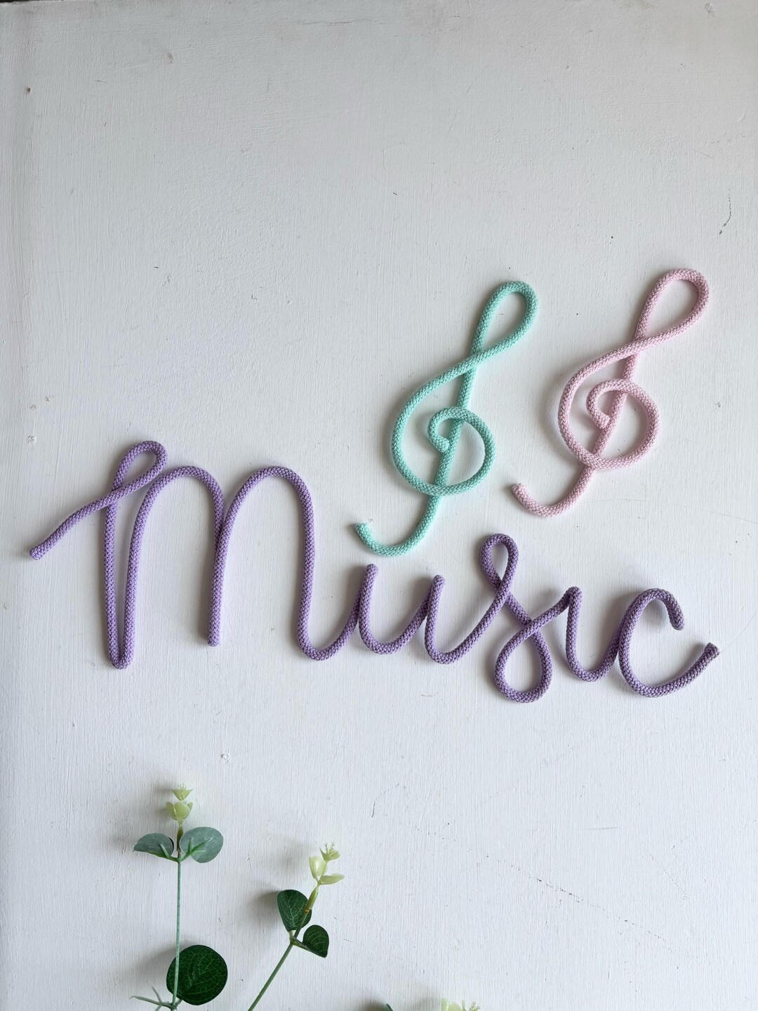 Music Sign With Musical Notes , Handmade Music Wall Art and Unique Gift ...