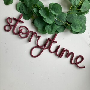 Storytime Wall Rope Wire Phrase for Nursery Kids Room - Etsy