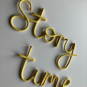 Story Time Wall Rope Wire Words for Nursery , Kids Room , Reading ...