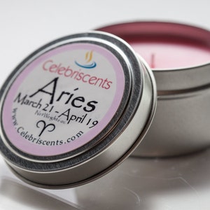 ARIES Zodiac Scented Soy Candle Has a Warm Musk Topped With Subtle ...