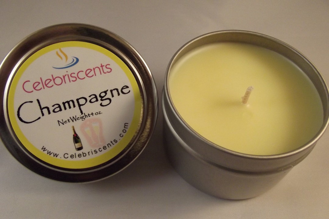 Soft Champagne Scented Soy Candle Perfect for Any Occasion. Soy Candle ...