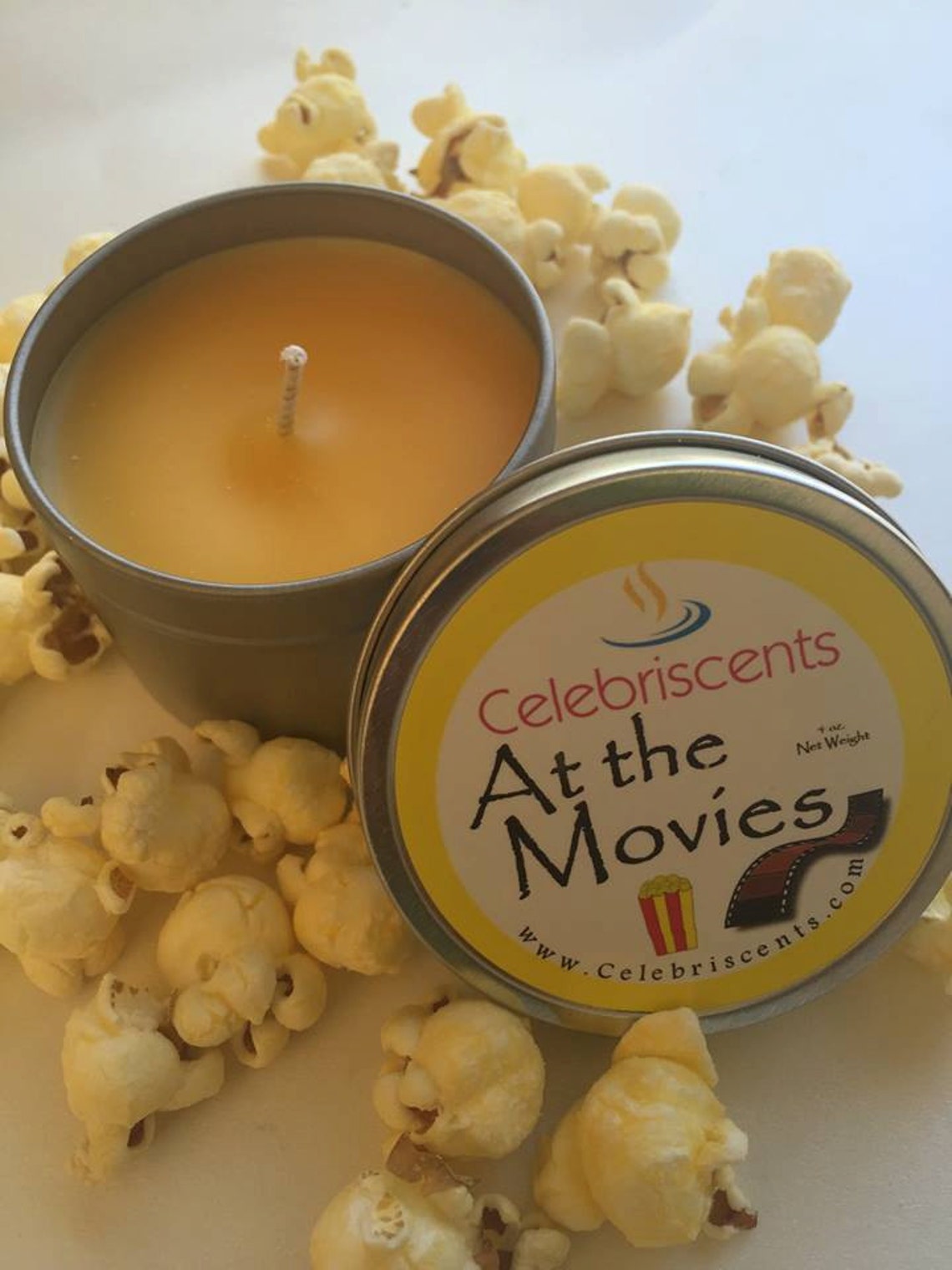 Strong buttery popcorn scented soy candle. This popcorn scent | Etsy