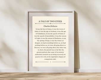 Charles Dickens Quote Print: A Tale of Two Cities (digital Download) - Etsy