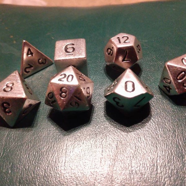 Solid Silver Dice - Etsy