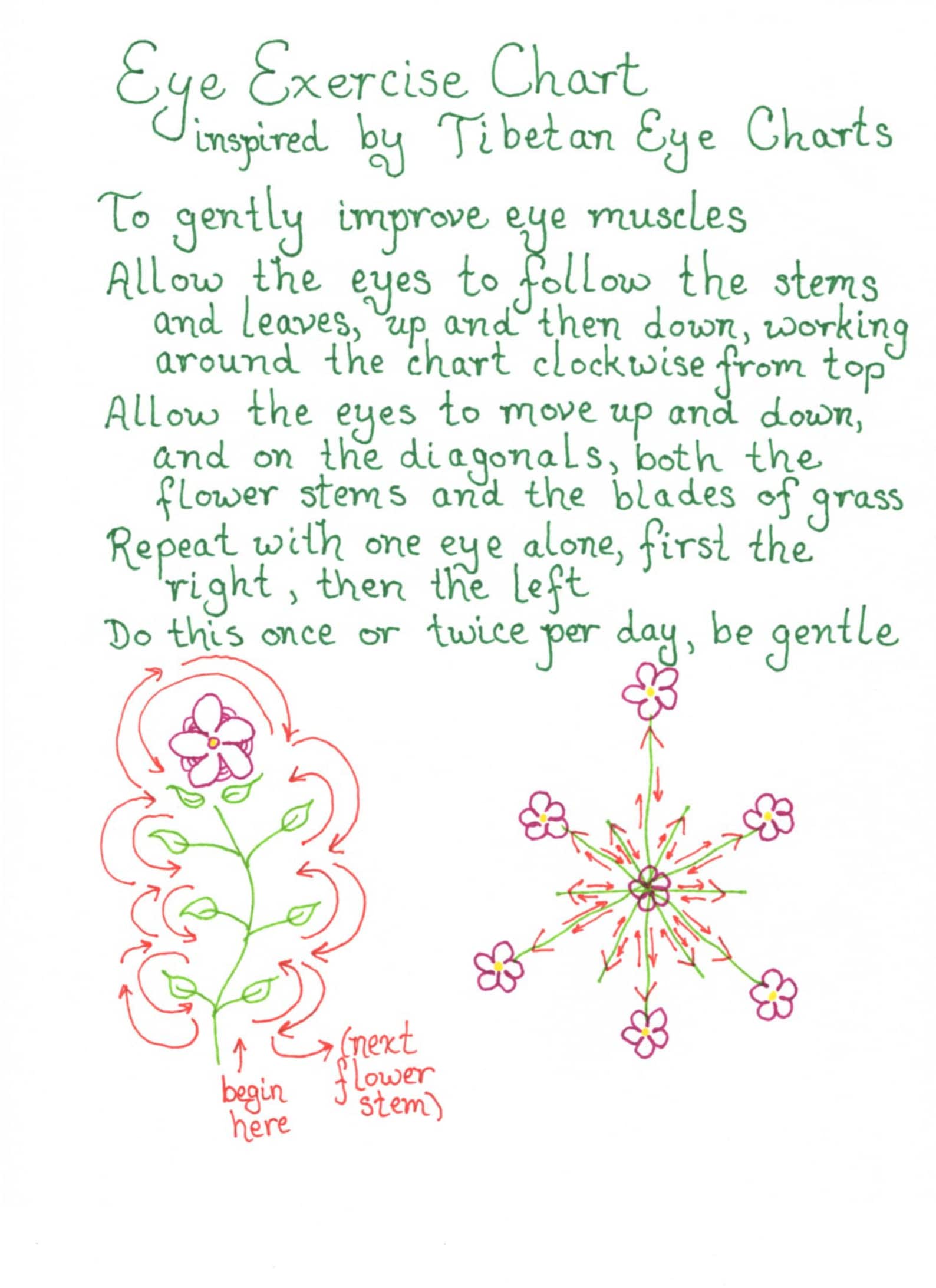 Tibetan Eye Chart, Printable - Etsy