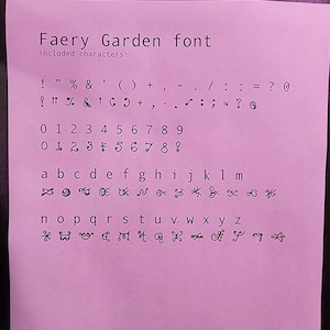 Faery Font Plus Faery Alphabet Scrapbook Page - Etsy