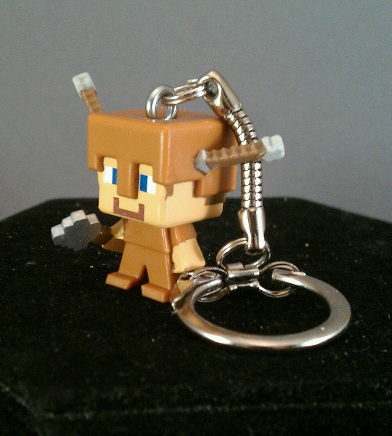 Llaveros minecraft / Steve con flechas / llaveros de mini - Etsy España