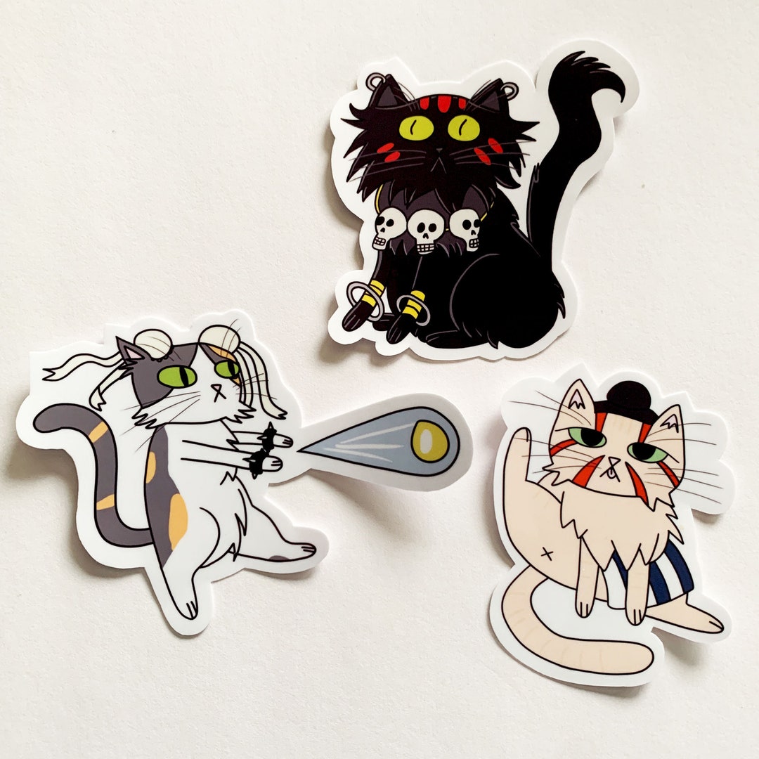 Street Fighter Cats, Stickers, Pack of 3 - Etsy