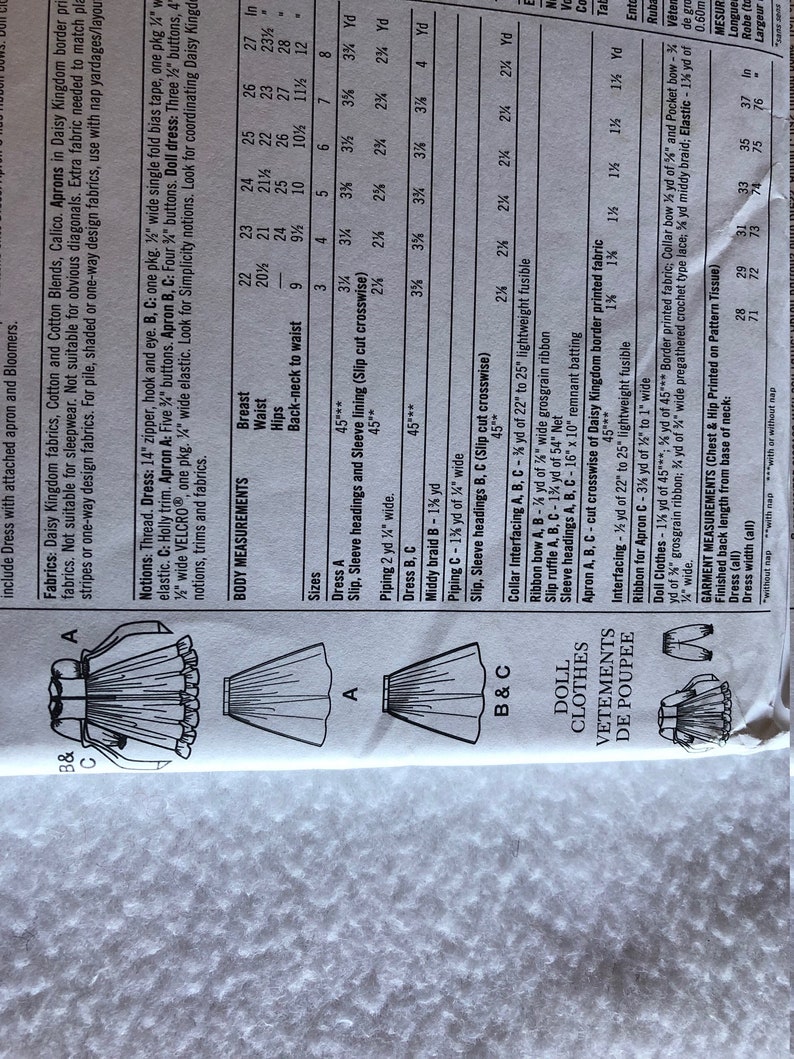 Simplicity Pattern 9723 Little Girl Dress Pattern Skirt - Etsy