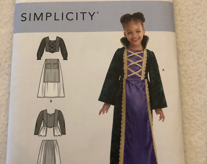Simplicity Pattern S9161, Little Girl Witch, Medieval Costume - Etsy