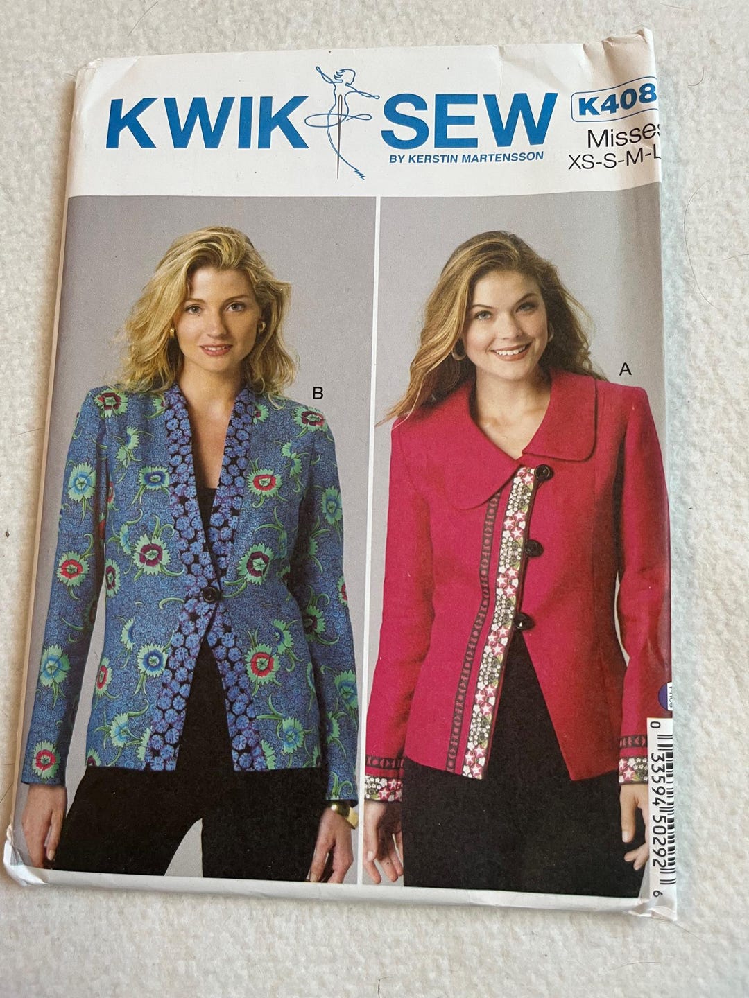 Kwik Sew Paper Pattern K4087, Women's Jackets, Two Styles - Etsy