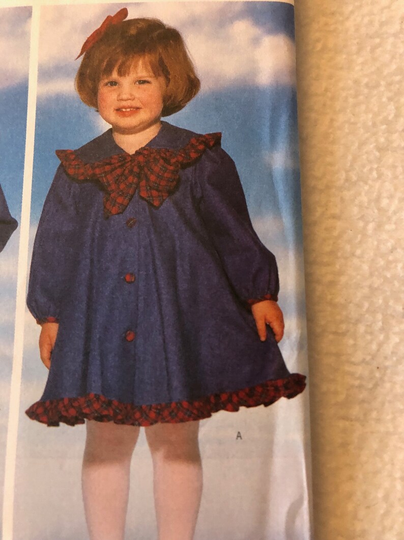 Butterick 4689 Paper Pattern, Little Girl Dress Pattern, Toddler Dress ...