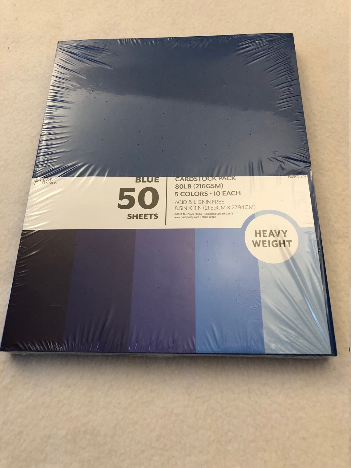 Heavy Blue Cardstock - Set of 50 Pages - Blue Ombre Color Cardstock - Etsy