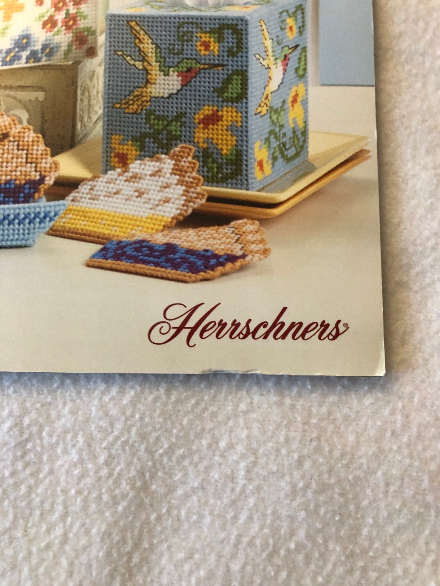 Plastic Canvas Stitching Patterns, Tissue Covers and Coaster, Pattern ...