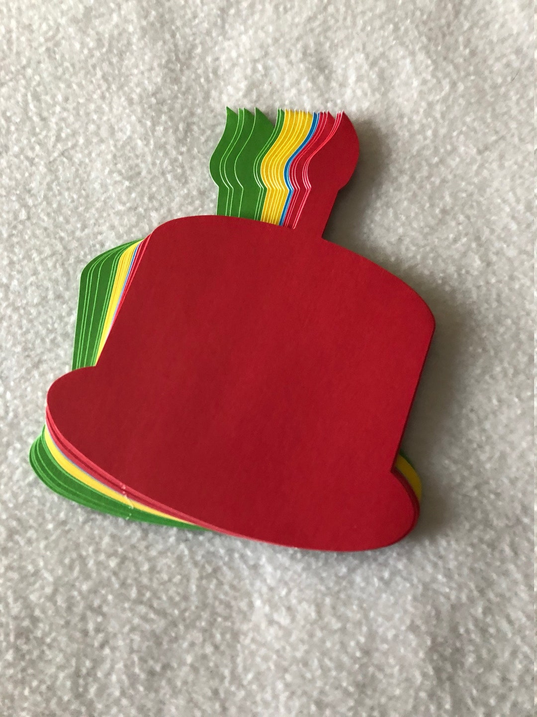 Birthday Cake Die Cuts, Primary Color Paper Punches, Party Decor (25 ...