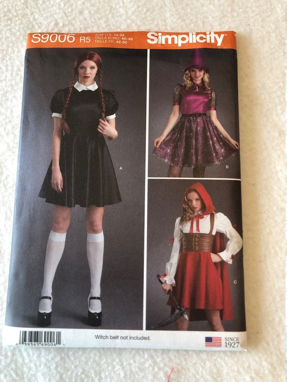 Simplicity Paper Pattern S9006 Women's Costumes Witch - Etsy