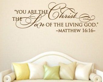 Religious Vinyl Wall Decal Christian Quote Savior's Love Home, Rosemary ...