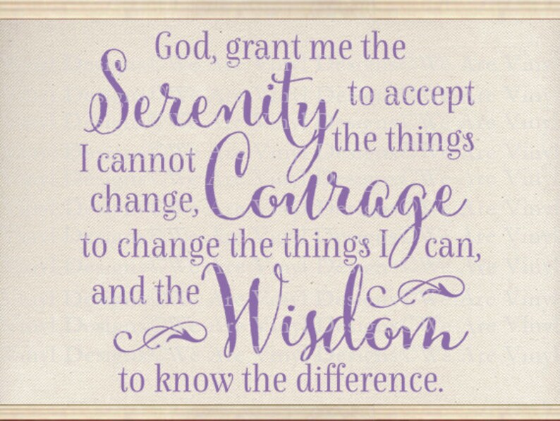 Christian Wall Decal. God Grant Me the Serenity CODE 223 - Etsy