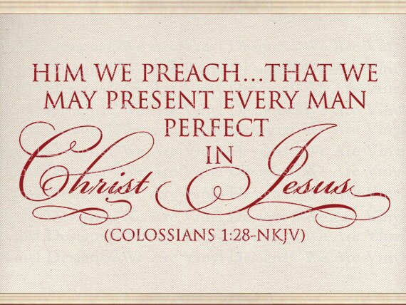 Christian Wall Decal. Him We Preach - CODE 212 - Etsy