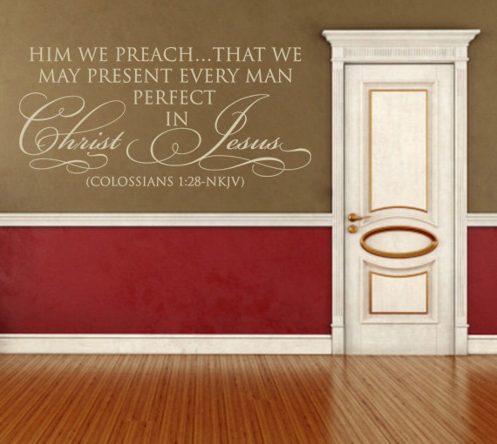 Christian Wall Decal. Him We Preach - CODE 212 - Etsy