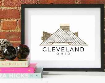 Ohio State Print Ohio Art Ohio Poster Ohio Print | Etsy