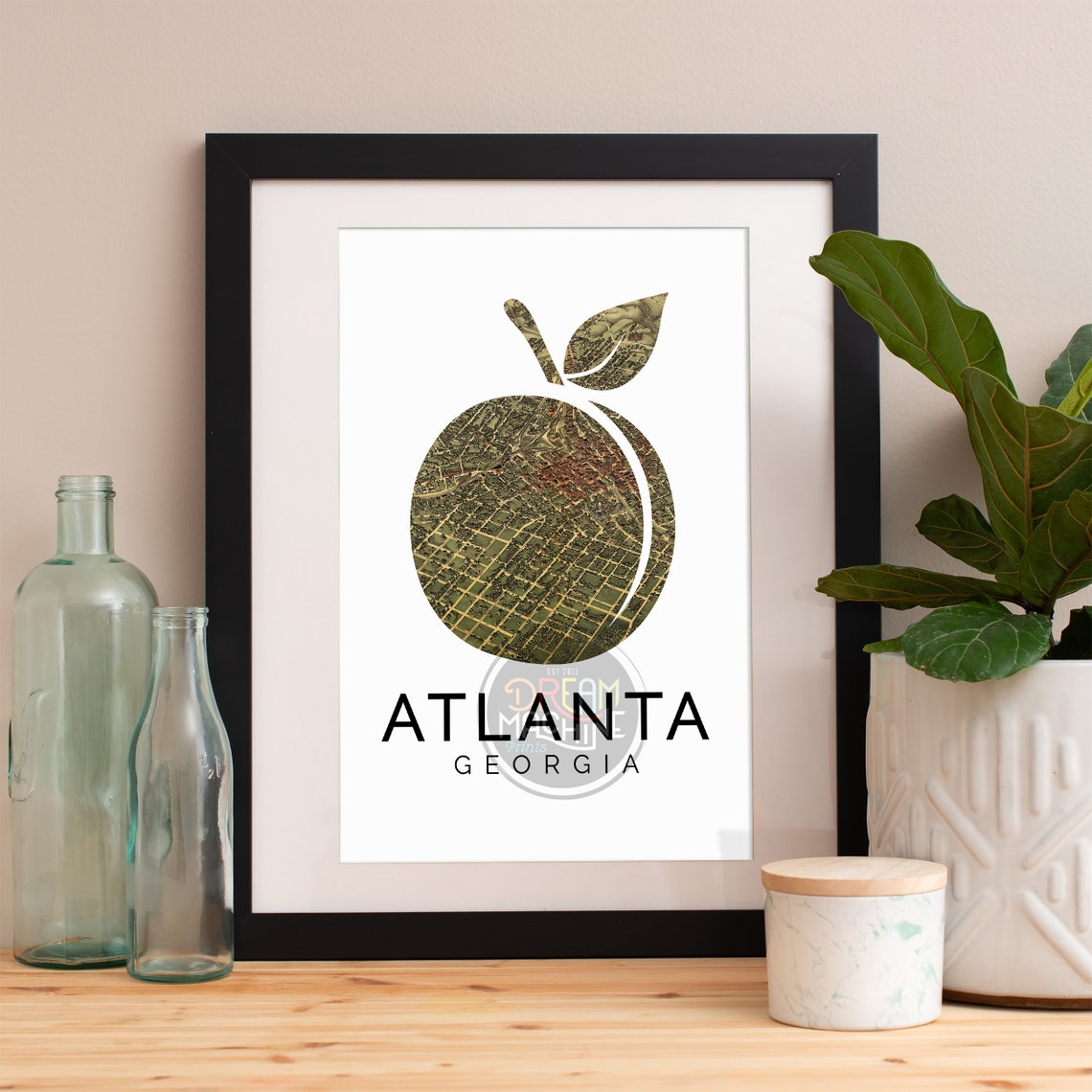 Atlanta Print Atlanta Skyline Atlanta Art Atlanta Poster | Etsy