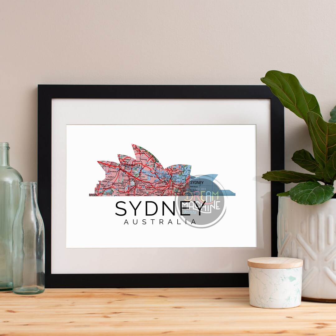 Sydney Print, Sydney Skyline, Sydney Art, Sydney Poster, Sydney ...