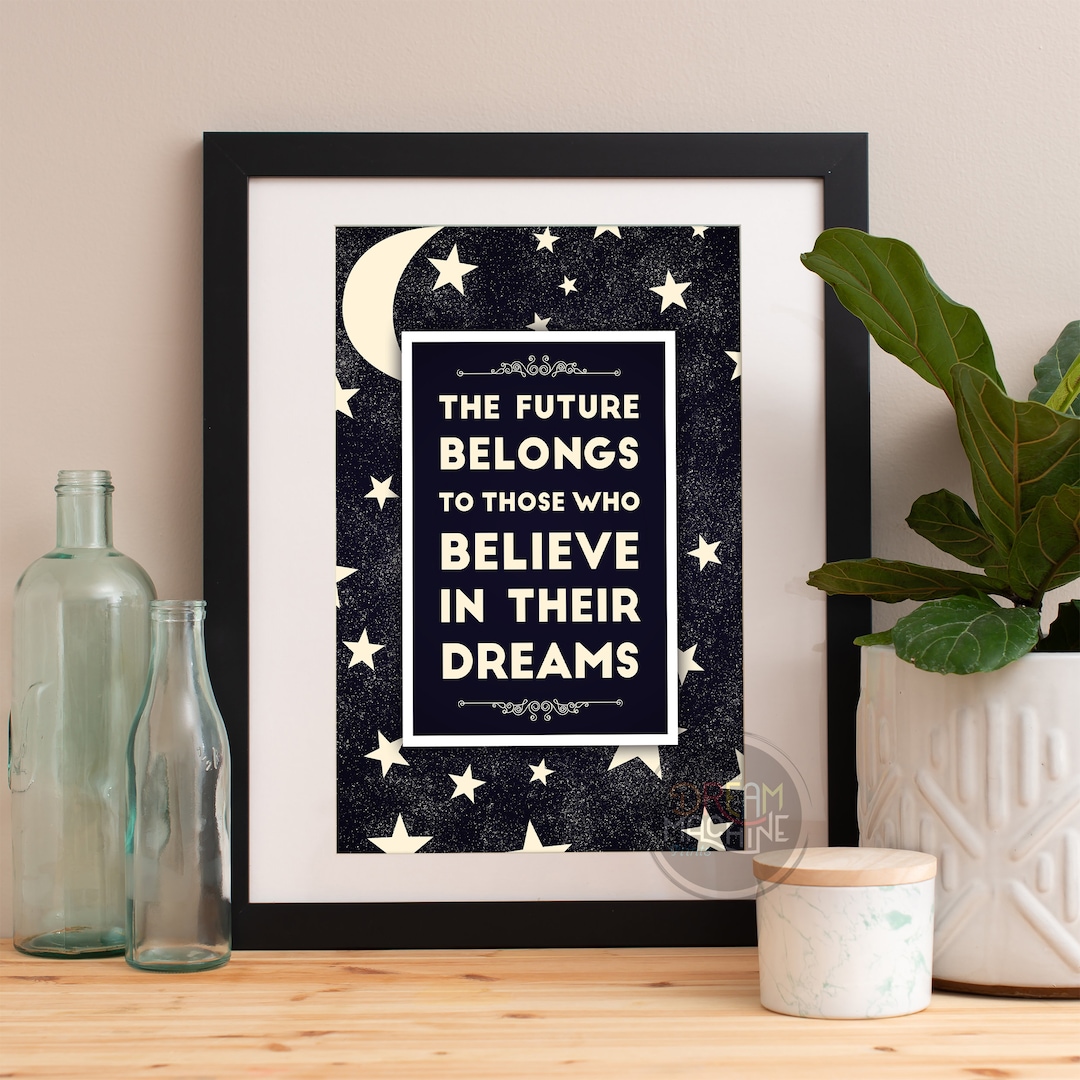 Motivational Poster the Future Belongs, Inspirational Quote ...