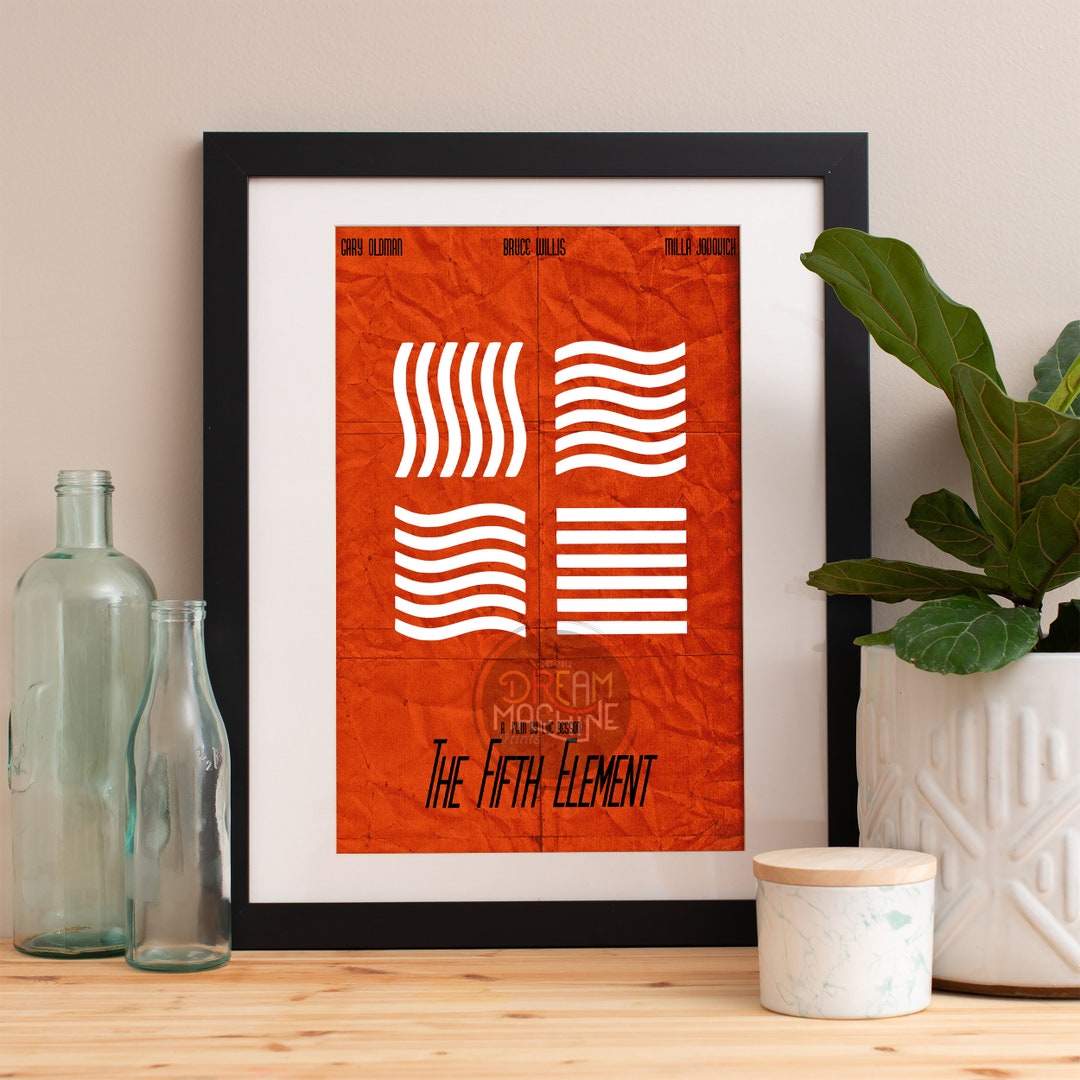 The Fifth Element Movie Poster, 5th Element, 5th Element Travel Poster ...