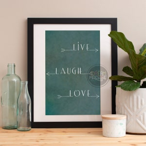 Motivational Poster Live Laugh Love, Inspirational Quote, Motivational ...